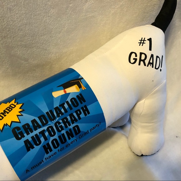 Party Supplies | Jumbo Graduation Autograph Hound Plush Dog | Poshmark
